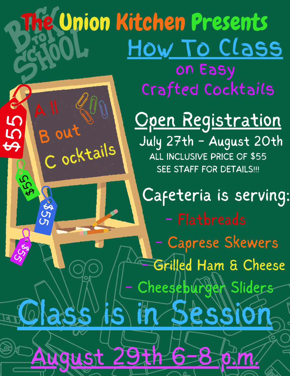 THE UNION KITCHEN How To Cocktail Class | Discover the Boardwalk at ...