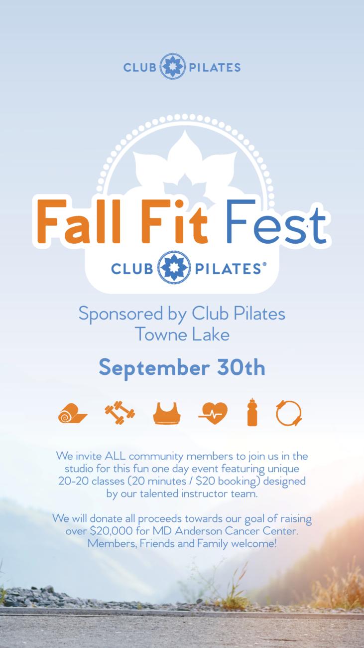CLUB PILATES Fall Fit Fest | Discover the Boardwalk at Towne Lake