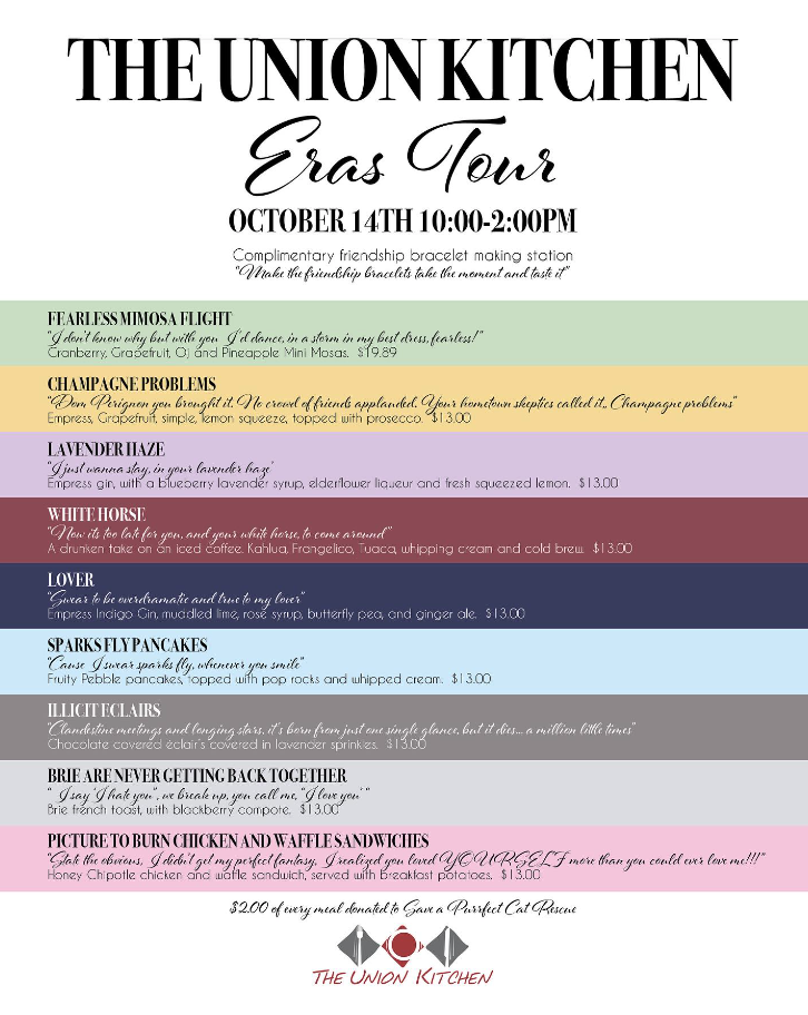 THE UNION KITCHEN Eras Tour Brunch | Discover the Boardwalk at Towne Lake